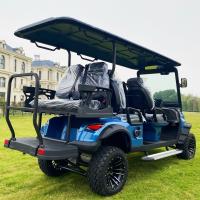 China HM Professional Production Waterproof Speaker Led Turn Signal Lifted 6 Seater Electric Golf Cart for sale