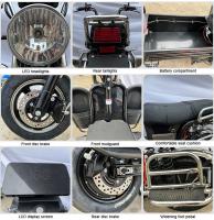 China Electric Motorcycle Delivery 2 Wheel Cargo Bike with 72V-32AH Battery and 80-90KM Range for sale