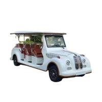 China Electric Classic Sightseeing Vintage Car CE Electric Mini Car 4 Seats Tourist Coach for sale