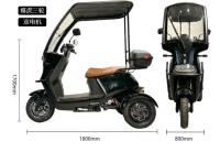 China City Travel Made Convenient 1500W Sit Down Handicap Electric Tricycle with 72V Voltage for sale