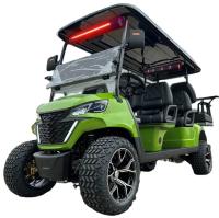 China 72vac System Lithium Battery Electric Golf Cart Buggy with 6 Seats and 12 Inch Tires for sale