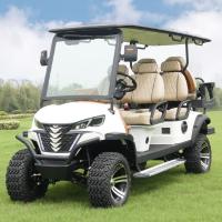 China 72vac System Lithium Battery Electric Golf Cart Buggy with 6 Seats and 12 Inch Tires for sale