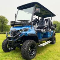 China 72vac System Lithium Battery Electric Golf Cart Buggy with 6 Seats and 12 Inch Tires for sale