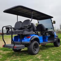 China 72v Lithium Battery Solar 6 Seaters Off Road Electric Street Legal Golf Cart Buggy for sale