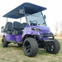 China 72v Lithium Battery Solar 6 Seaters Off Road Electric Street Legal Golf Cart Buggy for sale