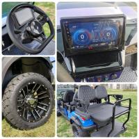 China 72v Lithium Battery Solar 6 Seaters Off Road Electric Street Legal Golf Cart Buggy for sale