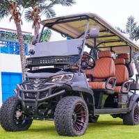 China Fuel Type Electric Newest Golf Cart With Lithium Battery and Comfortable Six Seater for sale