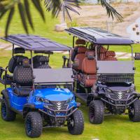 China Fuel Type Electric Newest Golf Cart With Lithium Battery and Comfortable Six Seater for sale