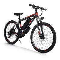China Electric Bicycle 26-Inch Geared Bike with LED Headlights and Lithium Battery Power for sale