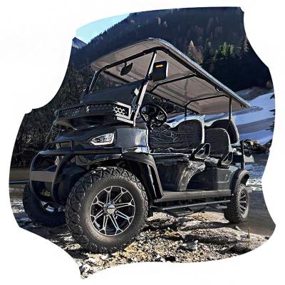 China 6 Seater Electric Golf Cart Dignified and Comfortable Black Color Max.Speed 25km/h for sale