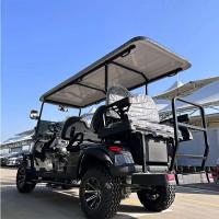 China 6 Seater Electric Golf Cart Dignified and Comfortable Black Color Max.Speed 25km/h for sale