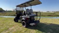 China 6 Seater Electric Golf Cart Dignified and Comfortable Black Color Max.Speed 25km/h for sale