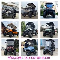 China 6 Seater Electric Golf Cart Dignified and Comfortable Black Color Max.Speed 25km/h for sale
