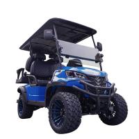 China 6 Seater Electric Golf Carts with Intelligent Onboard Charger and Vintage Red Design for sale