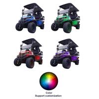 China 6 Seater Electric Golf Carts with Intelligent Onboard Charger and Vintage Red Design for sale