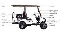 China Newest 4x4 Wheel Drive Electric Golf Kart for Resort Hotel Park Golf Course 3-4 Seats for sale