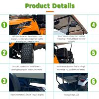 China 2 Seater Lithium Hunting Off Road Golf Cart with Intelligent Onboard Charger 48V25A for sale
