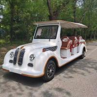 China 800kg Curb Weight Electric Classic Sightseeing Vintage Car with Front LED Headlight for sale