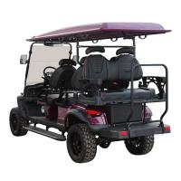 China High Rebound Leather Fabric Electric Golf Carts With Maximum Speed ≤30Km/h And Design for sale