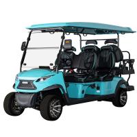 China 6 Seater Lithium Battery Lifted Golf Buggy Car Electric Hunting Golf Cart 3695*1340*2060MM for sale