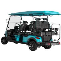 China 6 Seater Lithium Battery Lifted Golf Buggy Car Electric Hunting Golf Cart 3695*1340*2060MM for sale