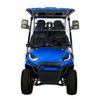 China Electric Golf Cart with 12 Inch Tires and Front Disc Rear Drum Brakes 6 Seater Vehicle for sale