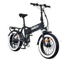 China Ordinary Pedal Folding Electric Fat Tire Bike with Lithium Battery 20 Inch Gross Weight 17 for sale