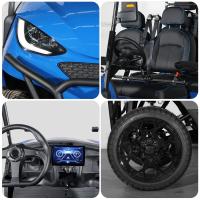 China Electric Golf Cart with 12 Inch Tires and Front Disc Rear Drum Brakes 6 Seater Vehicle for sale