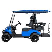 China Max.Speed of 25km/h High End Styles 4 Wheel 4 Seater Golf Buggy Folding Glass Golf Cart for sale