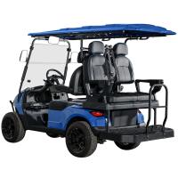 China Max.Speed of 25km/h High End Styles 4 Wheel 4 Seater Golf Buggy Folding Glass Golf Cart for sale