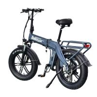 China 24'' Endurance Foldable Power Electric Bicycle 20-Inch Fat Tire Snow Bicycle Lightweight Scooter for sale