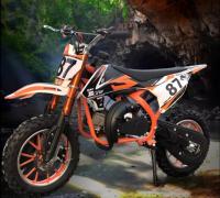 China Manual Ignition 49cc Pit Bike 2-Stroke Gasoline Off-Road Mini Motorcycle for Children for sale