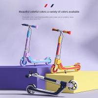 China 10 Inch Black Three Wheeled Scooter with Large-Capacity Lithium Battery for 6-8 Years for sale