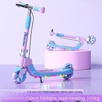 China 10 Inch Black Three Wheeled Scooter with Large-Capacity Lithium Battery for 6-8 Years for sale