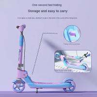 China 10 Inch Black Three Wheeled Scooter with Large-Capacity Lithium Battery for 6-8 Years for sale