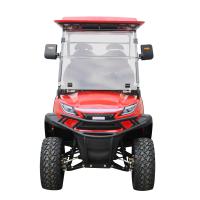 China 48V/60V/72V End Lithium Battery Off Road Golf Buggy Cart Red 6 Seater Electric Golf Cart for sale