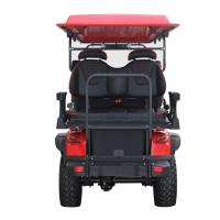China 48V/60V/72V End Lithium Battery Off Road Golf Buggy Cart Red 6 Seater Electric Golf Cart for sale