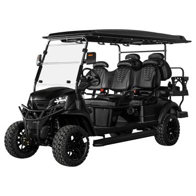 China Luxury 6 Seaters Electric Golf Cart with KDS Motor and Front Disc Rear Drum Brake System for sale