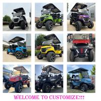China 48v 72v Ac System Lithium Battery Powered Electric Golf Car Seats 3 4 Max.Speed 50Km/h for sale