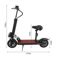 China High Power Cross Country Foldable Scooter for Adult CE Certificate 350W Smart Type for sale