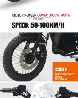 China Retro Electric Scooter with 72v40av Electric Motor Climbing Slope 25° Range 100-110Km for sale