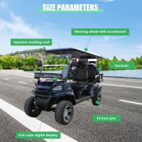 China 12 Inch Tires Electric Golf Cart Max Speed 25KM/H Sales Office 4-Seater Sightseeing Car for sale