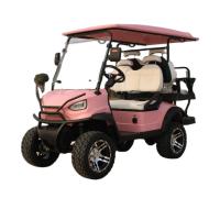 China Custom Comfortable 4 Seats Electric Golf Carts with Front disc Rear drum Brake System for sale
