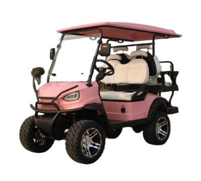China Custom Comfortable 4 Seats Electric Golf Carts with Front disc Rear drum Brake System for sale