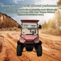 China Custom Comfortable 4 Seats Electric Golf Carts with Front disc Rear drum Brake System for sale