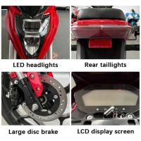 China 70Km/h 2060*560*1070mm 72v 2000w Electric Motorcycle For Adult 60ah Electrica Motorcycle for sale