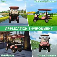China 2945*1340*2060mm 72V Lithium Custom Comfortable 4 Seats Electric Golf Carts Affordable for sale