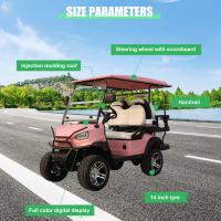 China 2945*1340*2060mm 72V Lithium Custom Comfortable 4 Seats Electric Golf Carts Affordable for sale