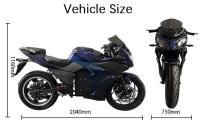 China Manufacturing 72V 3000W Two Wheel Electric Scooter Motorcycle for Adults Sports Car Type for sale