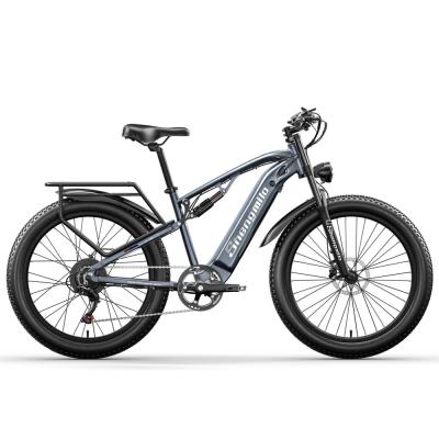 China 26*3.0 Fat Tire Mountain Bike with 48v17.5ah Lithium Battery and 500w Brushless Hub Motor for sale